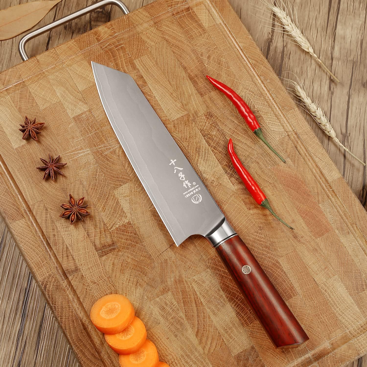 SHI BA ZI ZUO | 8″ 7-layer Composite Steel Chefs Knife
