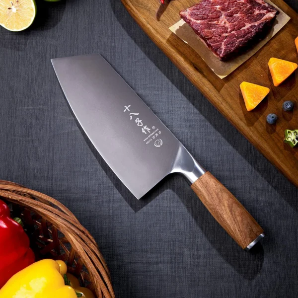 SHI BA ZI ZUO | 7.5″ Meat Cleaver Knife Chinese Cleaver